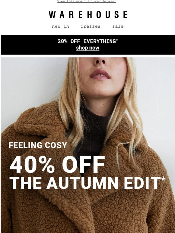 Warehouse: Your new autumn outfits, for less | Milled