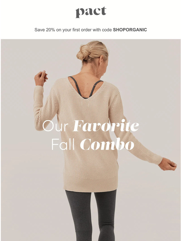 PACT Apparel: Enter: the perfect fall outfit. 🍂 | Milled