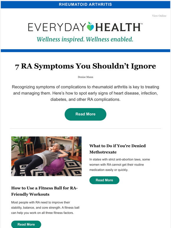Lifescript: 7 RA Symptoms You Shouldn’t Ignore | Milled