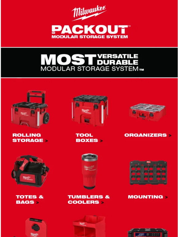 Milwaukee Tool: PACKOUT™ Modular Connectivity | Milled