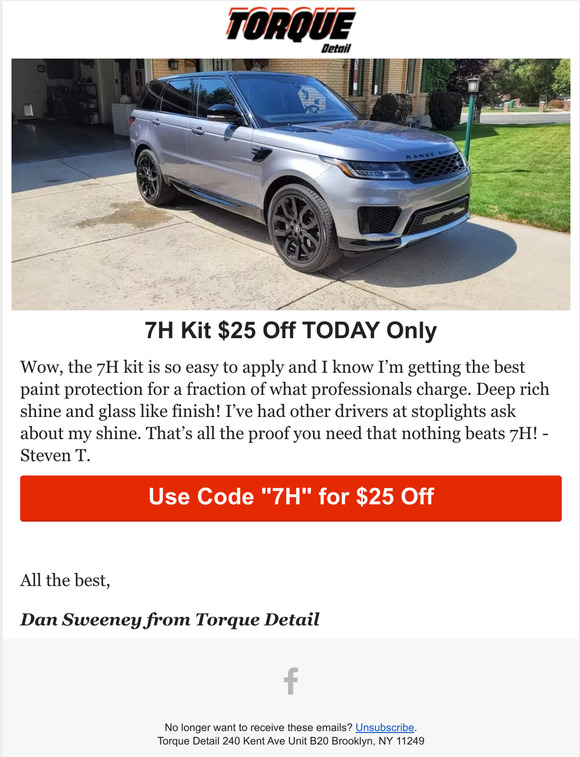 Torque Detail: 7H Kit is $25 Off TODAY Only | Milled