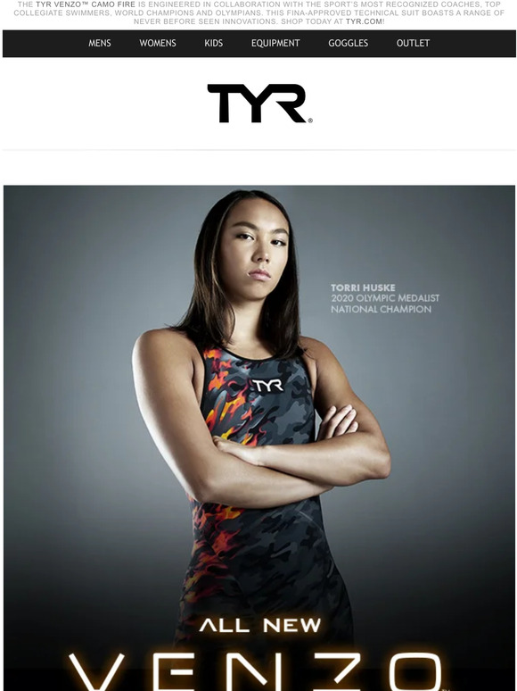 TYR Sport: Shop The Venzo™ Camo Fire Technical Suits Today! | Milled