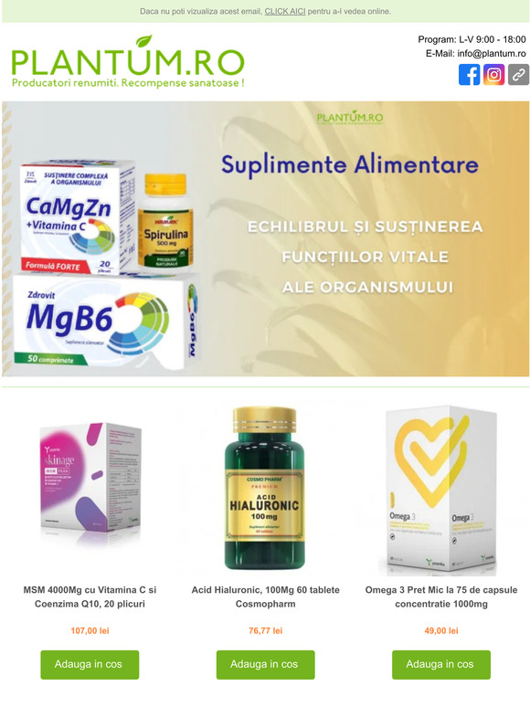 Plantum: Un stil de viata sanatos necesita si alimente bio! | Milled