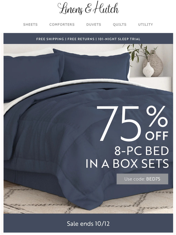 Linens & Hutch: Build Your Dream Bed With Our 5-Star Rated Bundle | Milled