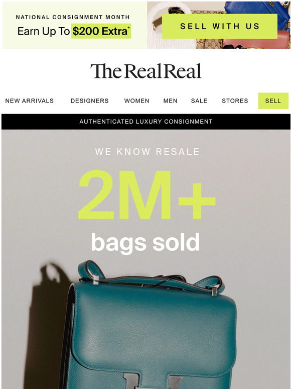 The RealReal: Over 2 million bags sold | Milled
