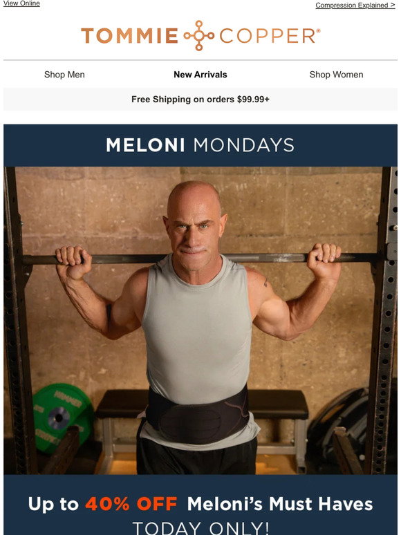 Tommie Copper: It's Meloni Monday! Up To $60 OFF | Milled