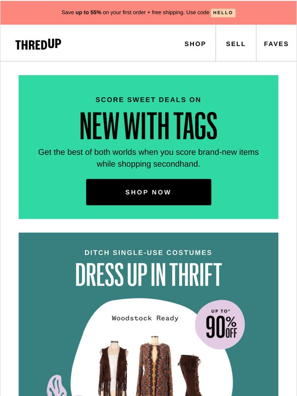 thredUP: Brand-new styles at thrift store prices! 🤑😍 | Milled