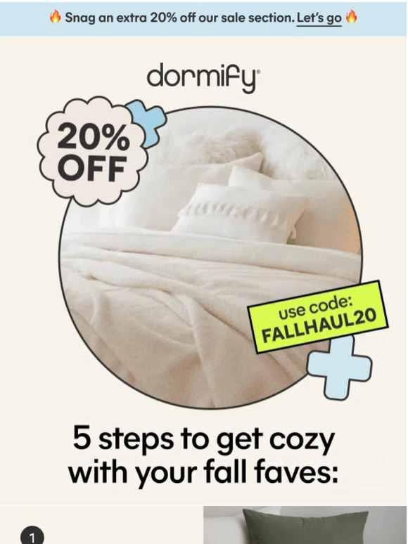 Dormify: 5 easy steps for a comfy space | Milled