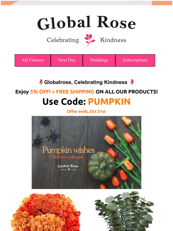Global Rose: 💐🧡Celebrate the Halloween season with Global Rose flowers ...