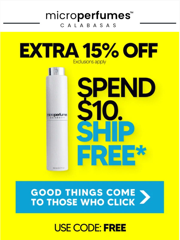 MicroPerfumes: Spend $10. We'll ship it (for FREE*!) | Milled