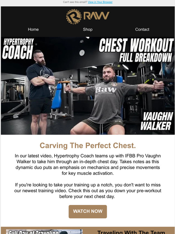 Raw Nutrition: Build A Bigger Chest 🎥 Watch & Learn More! | Milled