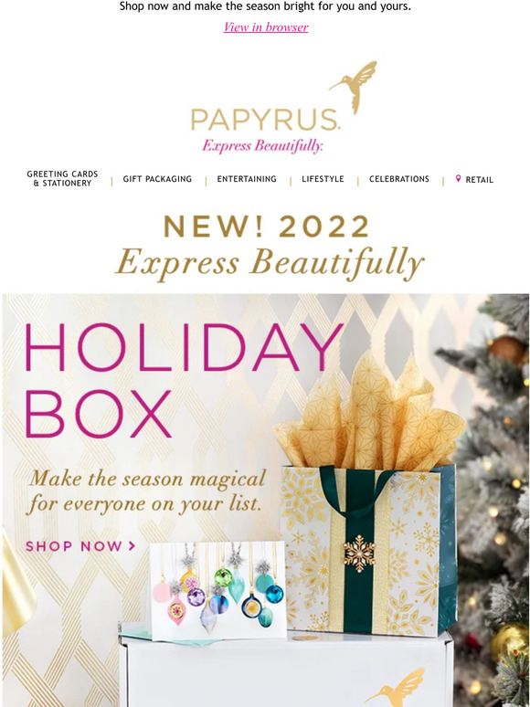 Papyrus: The all-new Express Beautifully box has arrived! ⭐️🎁⭐️ | Milled
