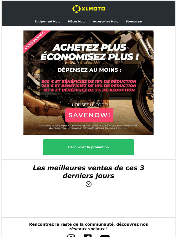 XLmoto: Le code pour acheter plus et économiser plus est sur le point d ...