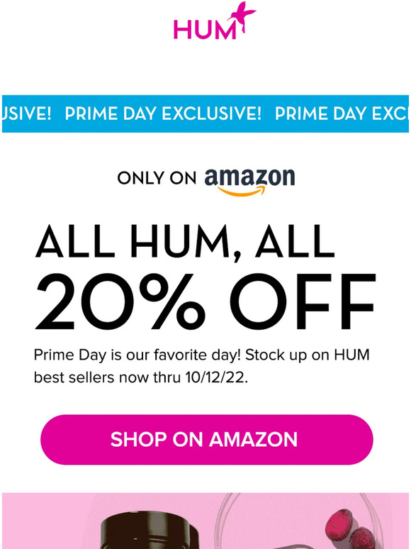 HUM Nutrition: Happy Prime Day 🎊 Take 20% ALL HUM | Milled