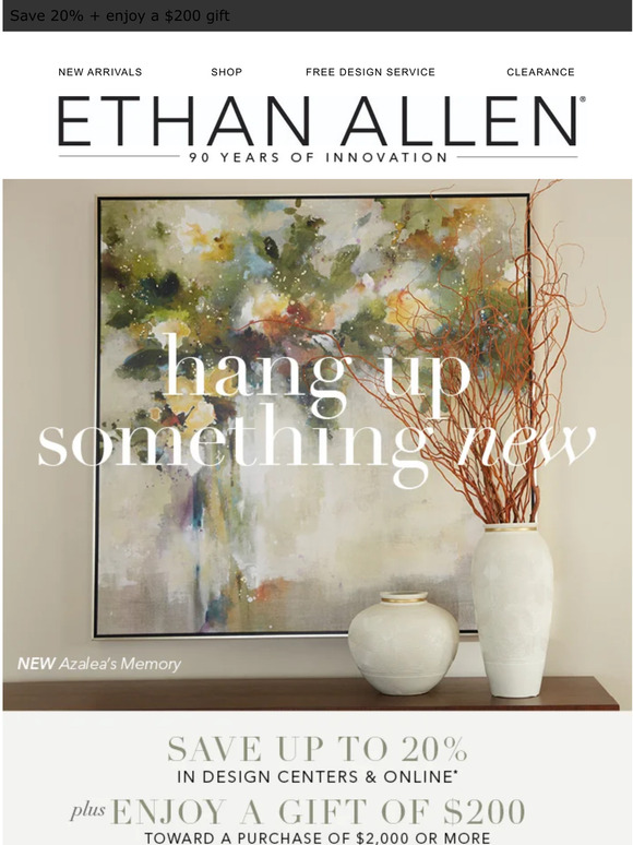 Ethan Allen: Must-see artwork—it’s new! | Milled