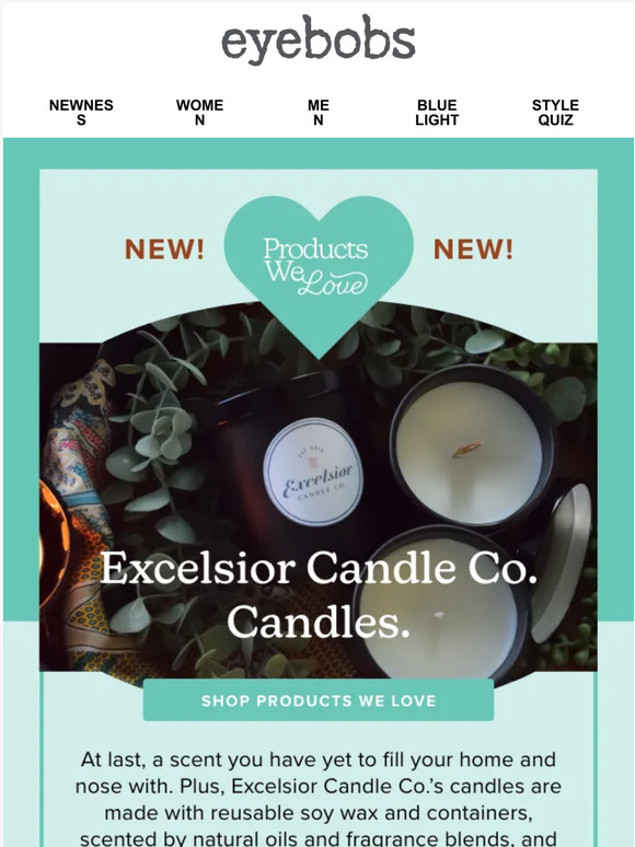 eyebobs: 🕯️ Introducing: Candles from Excelsior Candles Co. | Milled