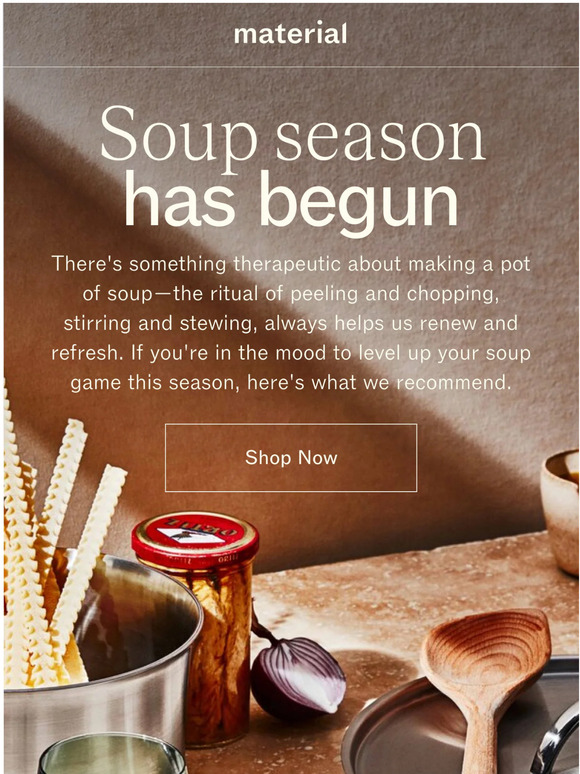 Material: What's tasty, cozy, and warm all around? | Milled