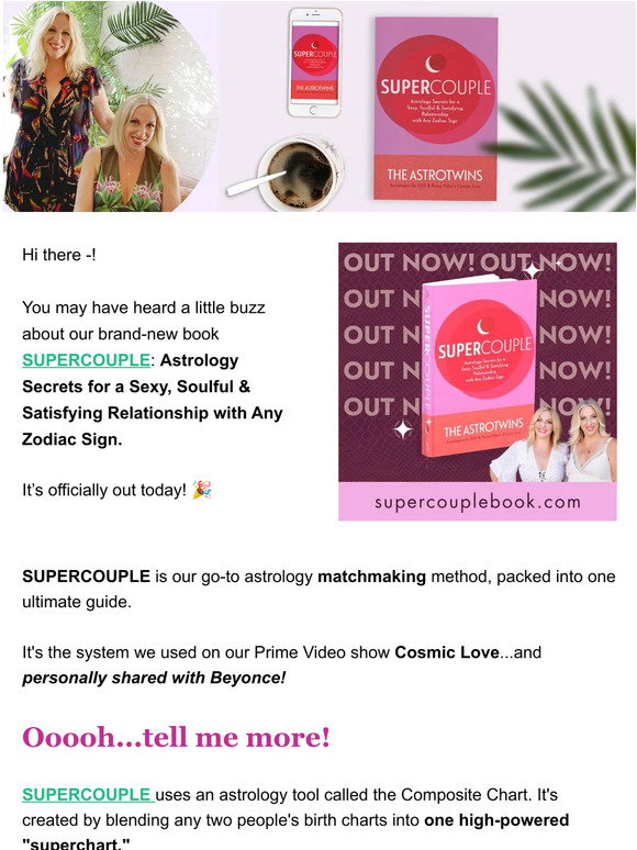 AstroTwins: 🎉Announcing: Our NEW book Supercouple! | Milled