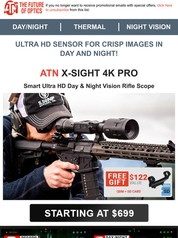 ATN: Ultra HD Optic provides superior image quality in both day and ...