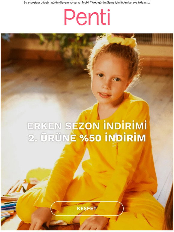 penti.com: 🎈2. Ürüne %50 İndirim | Penti Young | Milled
