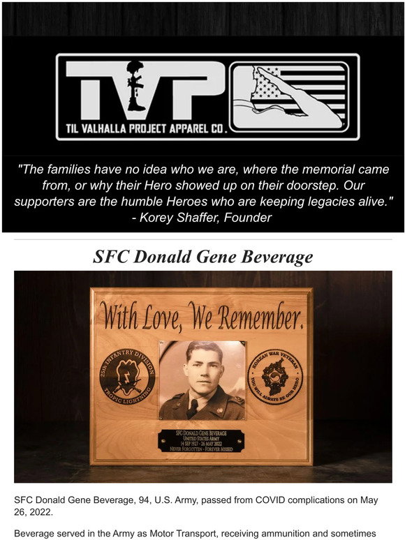 Til Valhalla Project: Make sure they are not forgotten | Milled