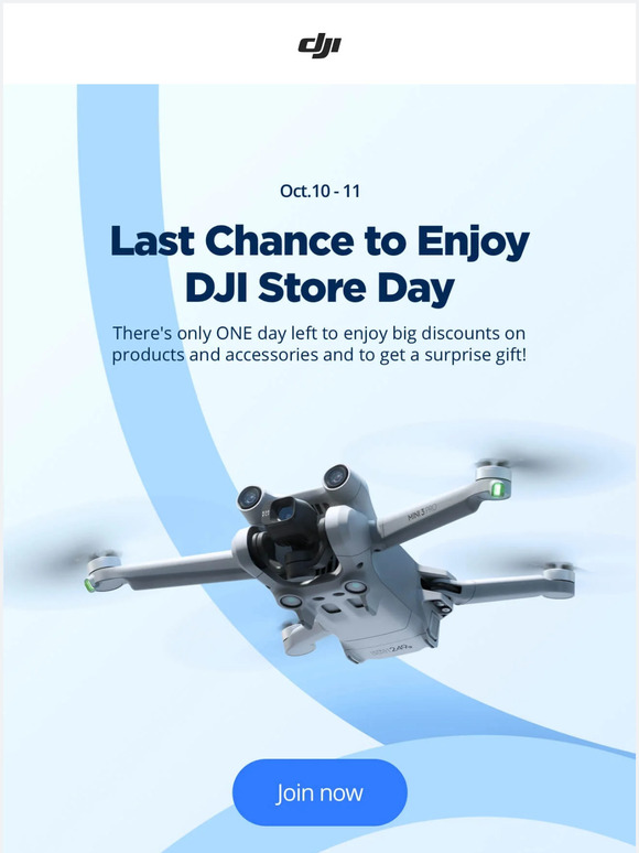 DJI Email Newsletters: Shop Sales, Discounts, and Coupon Codes