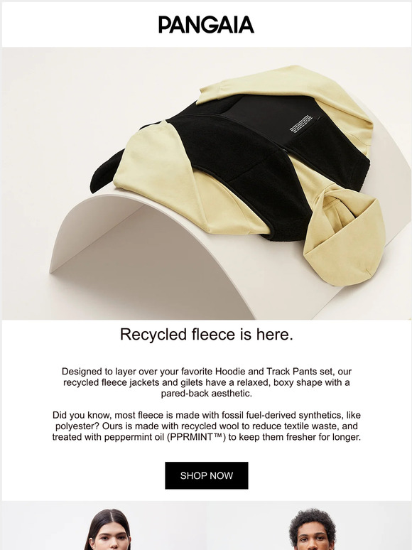 PANGAIA: Recycled fleece is here. | Milled