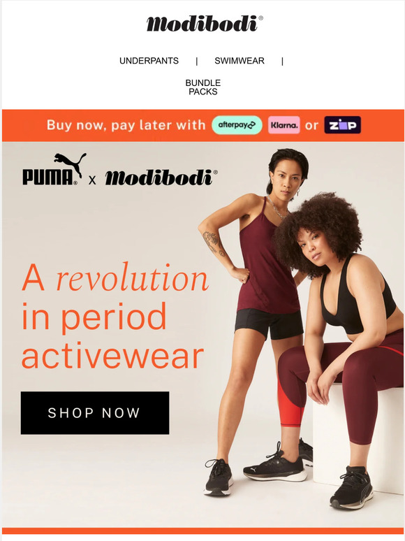 Modibodi: New PUMA x Modibodi Activewear | Milled