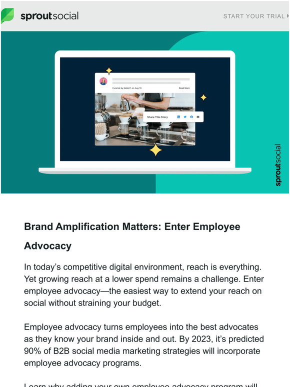 Sprout Social: Employee Advocacy: The key to increasing your reach | Milled