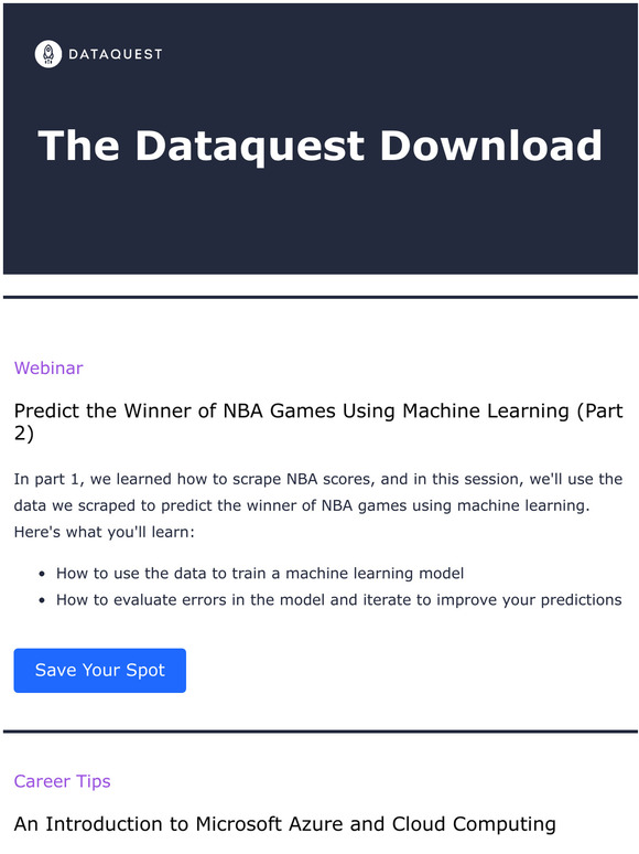 Dataquest: Why You Should Learn Microsoft Azure For Your Data Career | Milled