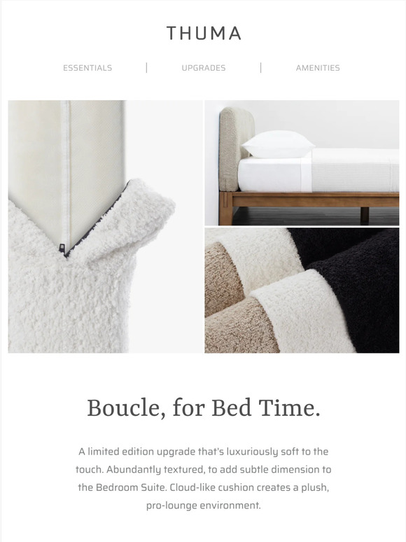 Thuma: Meet the PillowBoard Cover in Boucle. | Milled