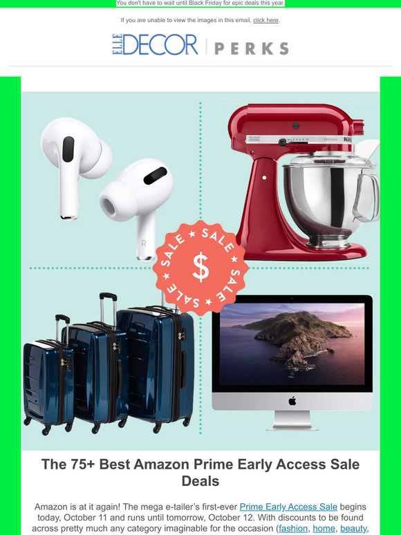 ELLE: Amazon's First-Ever Prime Early Access Sale Just Started! | Milled