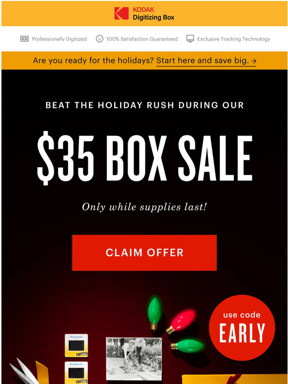 Kodak: 50% OFF. 48 hours ONLY. | Milled