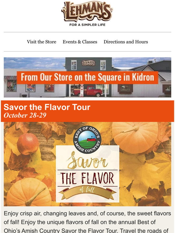 Lehman's: From Our Store: Savor the Flavors of Fall 🍁 | Milled