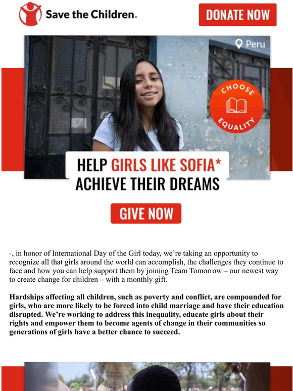 Save the Children: How this community is making a difference for girls ...