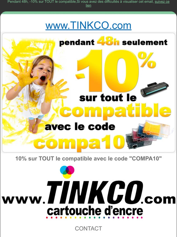 Tinkco: ☀10 % avec le code COMPA10 sur vos Cartouches | Milled