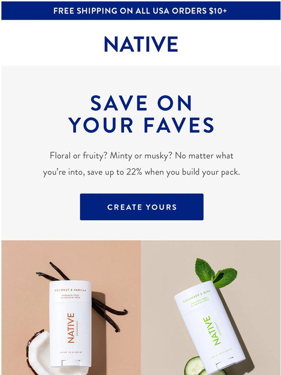 Native: Build Your Pack & Save! | Milled