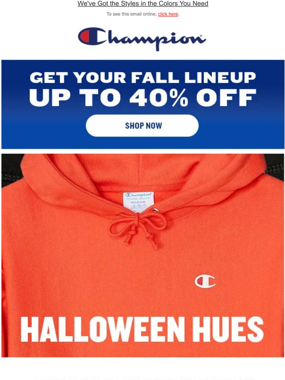 Champion: Complete Your Halloween Look 🎃 | Milled