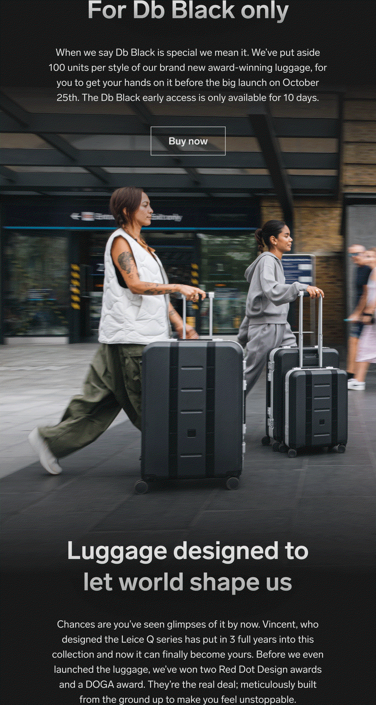 Db: Limited Ramverk Luggage available for early access | Milled