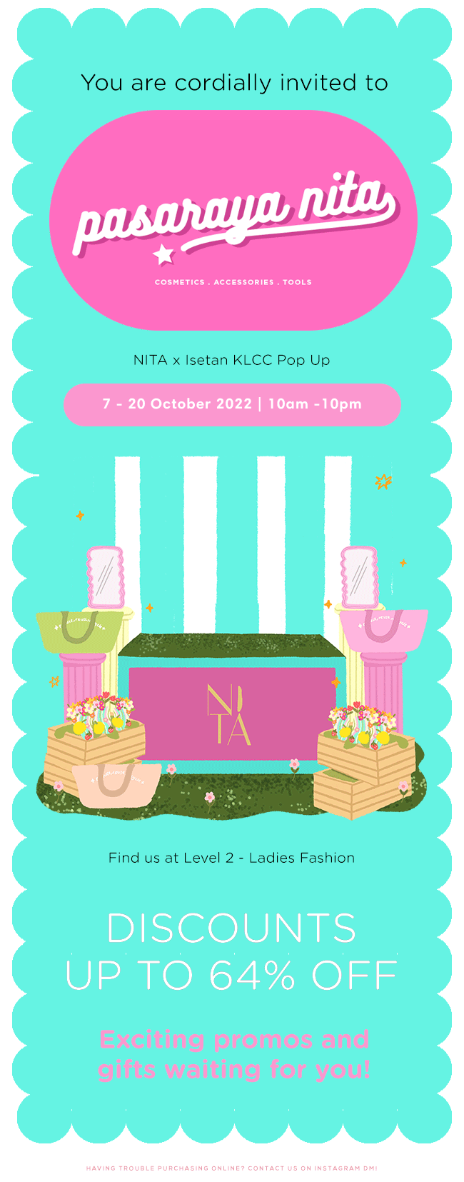 Nita Cosmetics: NEW POP UP: Isetan KLCC | Milled