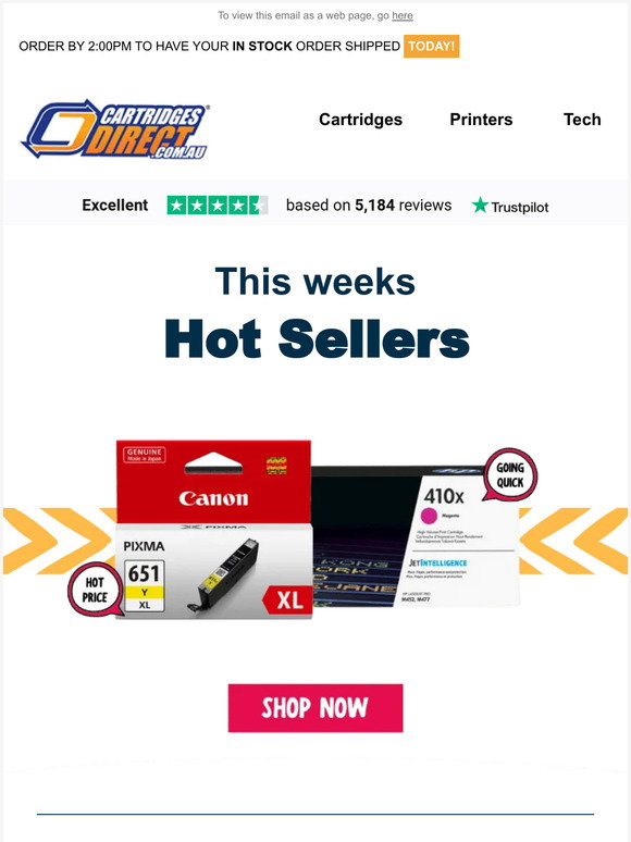 Cartridges Direct: This weeks HOT SELLERS are here! | Milled