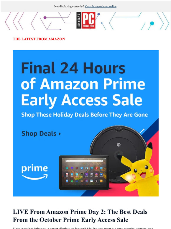 PCMag: Final 24 Hours of Amazon Prime Early Access Sale | Milled