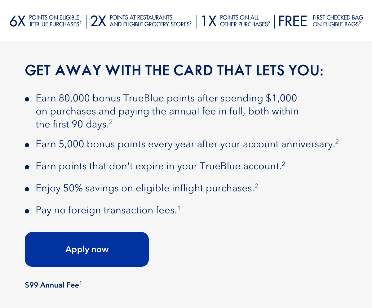 JetBlue: 80,000 bonus points (and 100+ destinations) await. | Milled