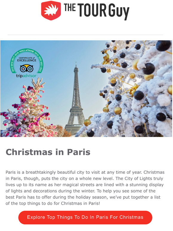 The Tour Guy: Perfect Christmas Vacation: Paris | Milled