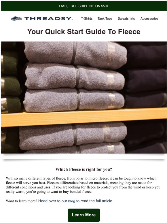 Threadsy: Here is Your Quick Guide To Fleece👕 | Milled