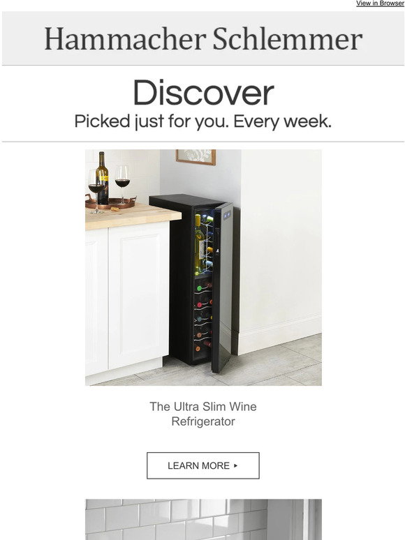 Hammacher Schlemmer: The Ultra Slim Wine Refrigerator and More... | Milled