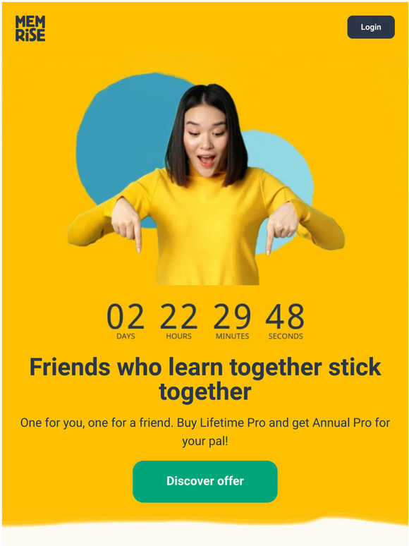 Memrise: Upgrade and get Memrise Pro FREE for a friend! 👯 | Milled