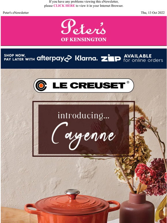 Peter's of Kensington: Spice Up Your Kitchen with Le Creuset's Newest ...