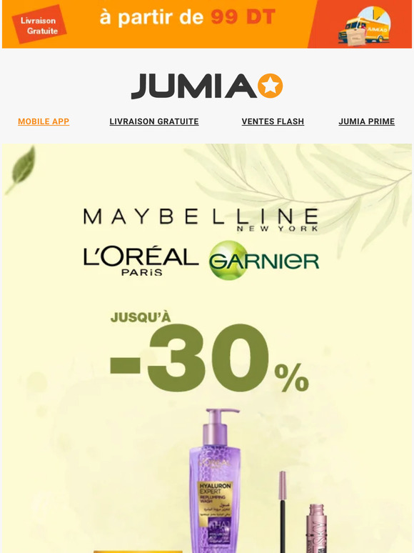 Jumia Tunisia Web: Jusqu'à -30% sur vos must-have L'Oréal | Milled
