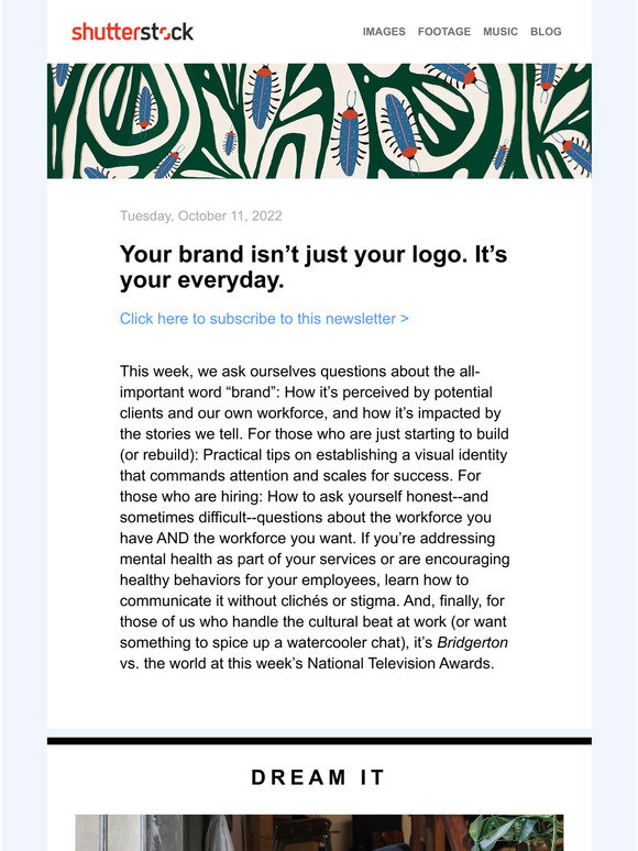 Shutterstock: How imagery impacts your brand from top to bottom. | Milled
